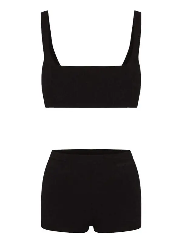 Red Valentino Logo Knit Two-piece Set - Black