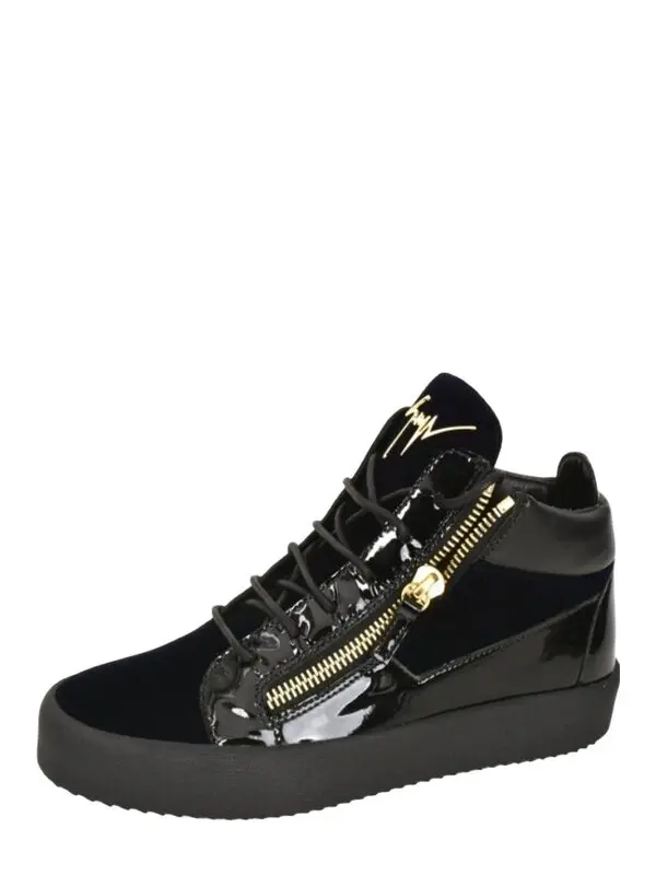 GIUSEPPE ZANOTTI Leisure Sports Zip-up Sneakers - Black