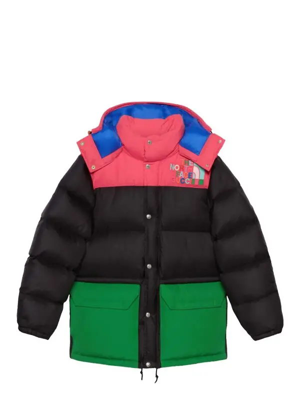 Gucci X The North Face Logo Down Jacket - Black