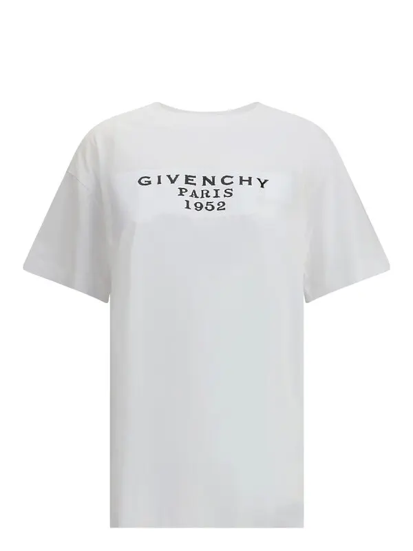 Givenchy Paris 1952 Logo Print Crewneck T-shirt - White