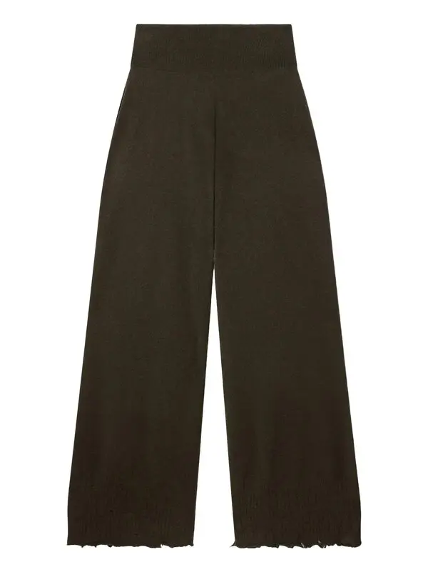 Stella McCartney Knit Straight-leg Trousers - Olive