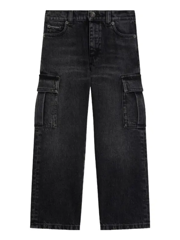 Dolce & Gabbana Cargo Belt Loop Jeans - Black