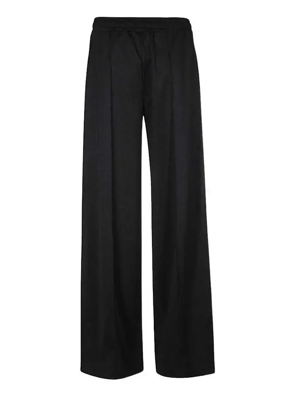 REEBOK Wide-leg Pleated Track Trousers - Black