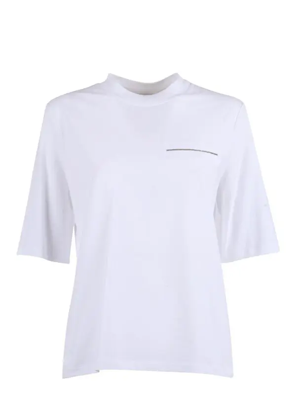 Peserico Short-sleeve Crewneck T-shirt - White