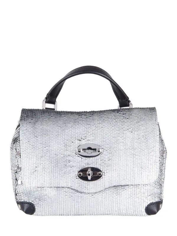 ZANELLATO Baby Postina Sequined Shoulder Bag - Silver