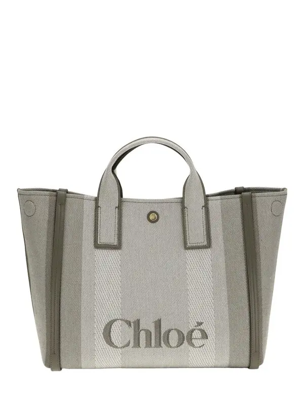 Chloé Woody Large Tote Bag - Gray