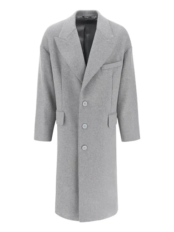 Dolce & Gabbana Single-breasted Trench Coat - Gray