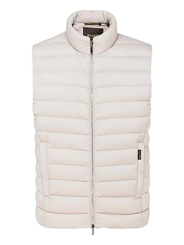 MOORER Quilted Vest - White