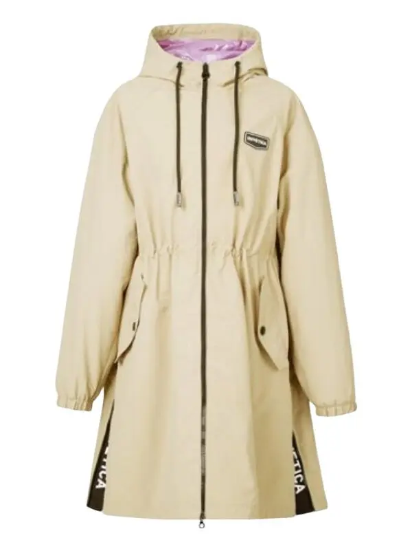 Duvetica Hooded Long-sleeved Casual Jacket - Nude