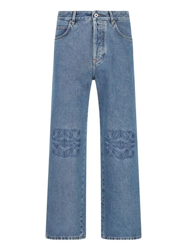 Loewe Logo Patch Jeans - Blue