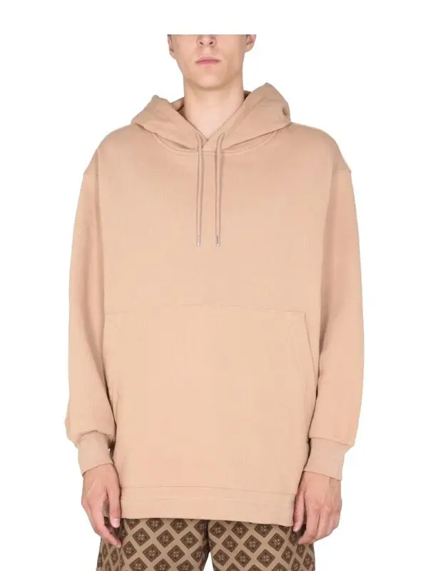 Dries Van Noten Long Sleeved Drawstring Hoodie - Nude
