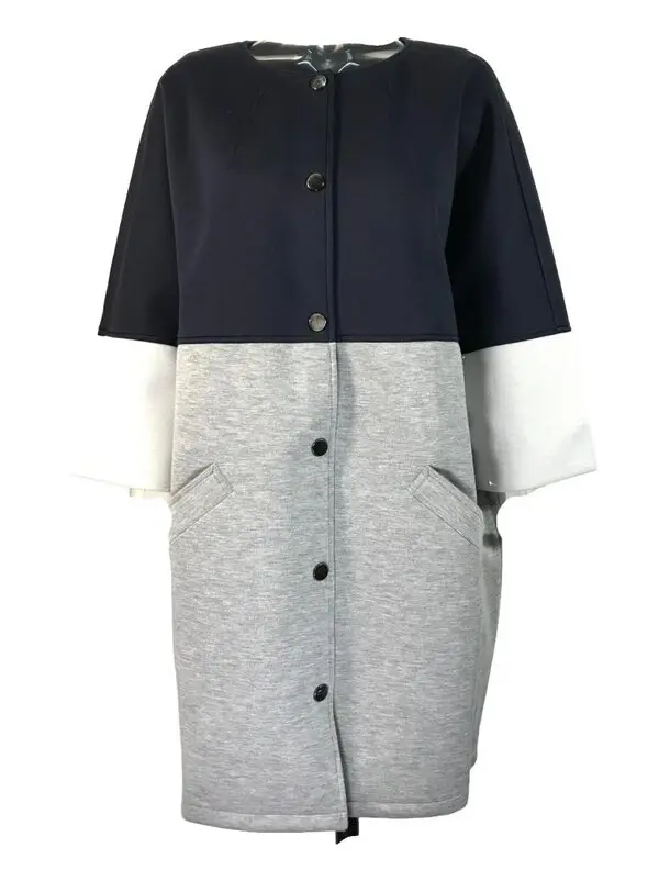 Max Mara Gnomi Logo Long Coat - Gray