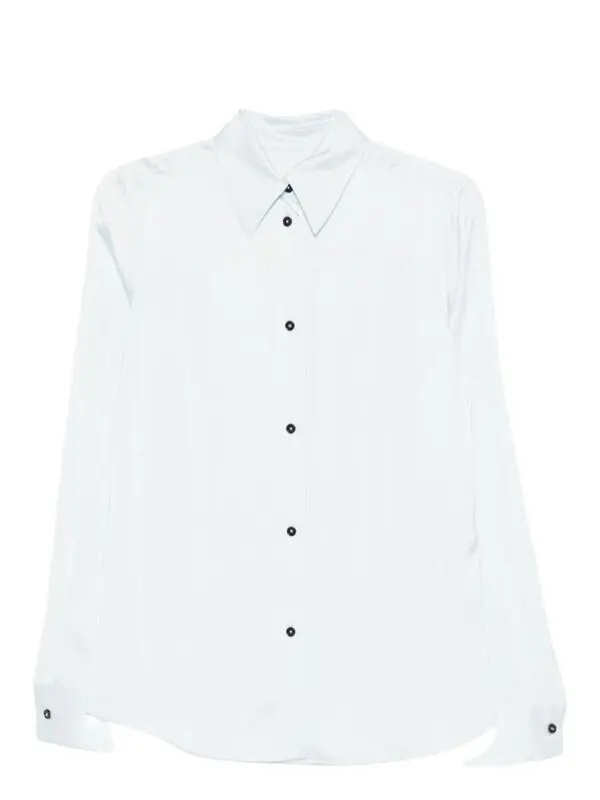JIL SANDER Buttoned Shirt With Pointed Collar - White