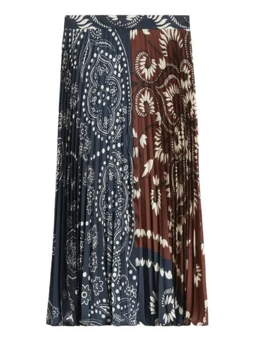 Max Mara Pleated Midi Skirt - Tobacco Color