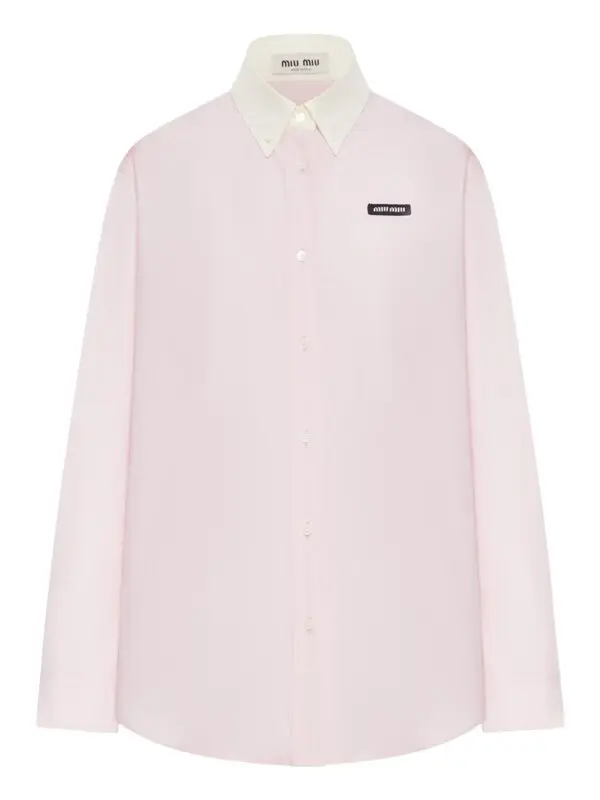 Miu Miu Long-sleeved Shirt - Pink