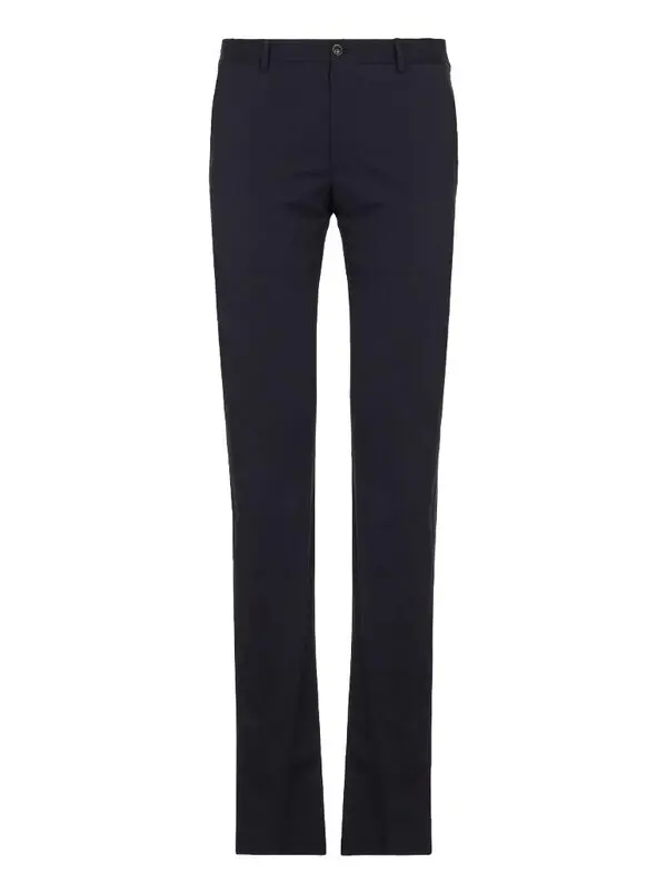 Giorgio Armani Wool Casual Trousers - Black
