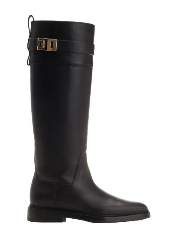 FERRAGAMO Roly Knee-high Boots - Black