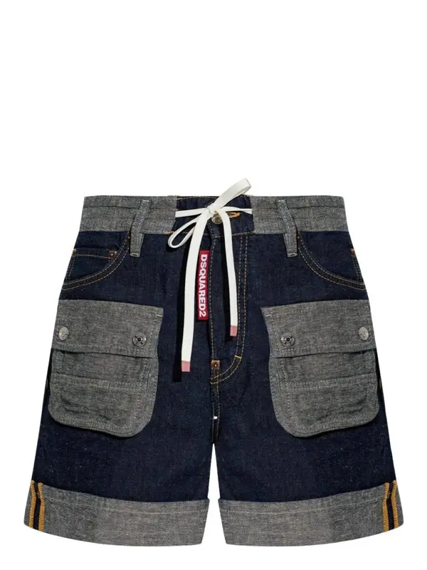 Dsquared2 Cargo Drawstring Shorts - Black
