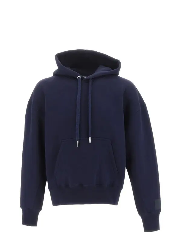 Ami Long-sleeved Drawstring Hoodie - Blue