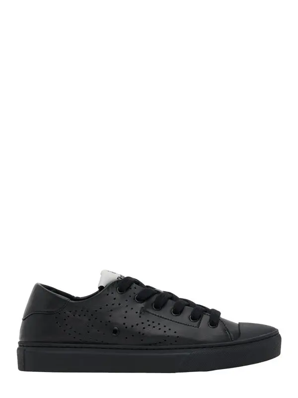 VIVIENNE WESTWOOD Low-top Sneakers With Perforated Detailing - Black