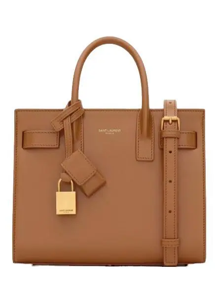 Saint Laurent Sac De Jour Nano In Smooth Leather - Fox