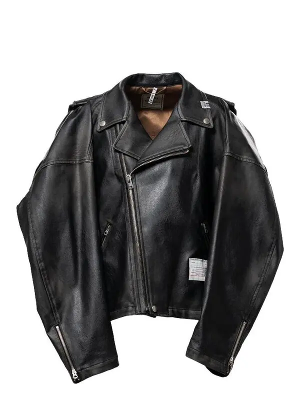 Mihara Yasuhiro Combined Vest Coating Jacket - Black