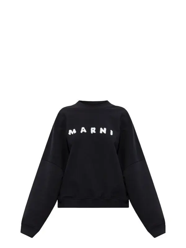 Marni Logo Print Sweatshirt - Black