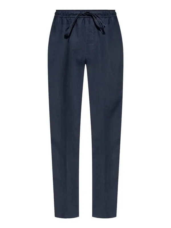 Dolce & Gabbana Tailored Drawstring Waist Pants - Navy Blue