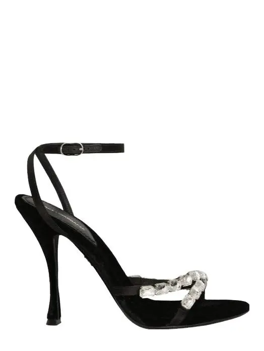 Dolce & Gabbana Embellished Stiletto Sandals - Black
