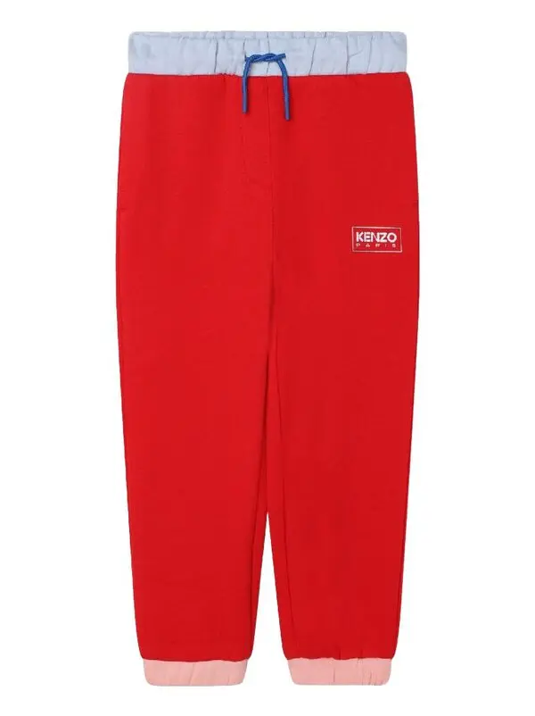 Kenzo Color-block Cotton Blend Track Pants - Yellow