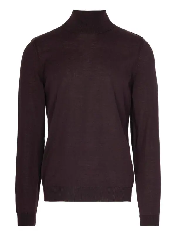 Hugo Boss Roll-neck Knitted Jumper - Black