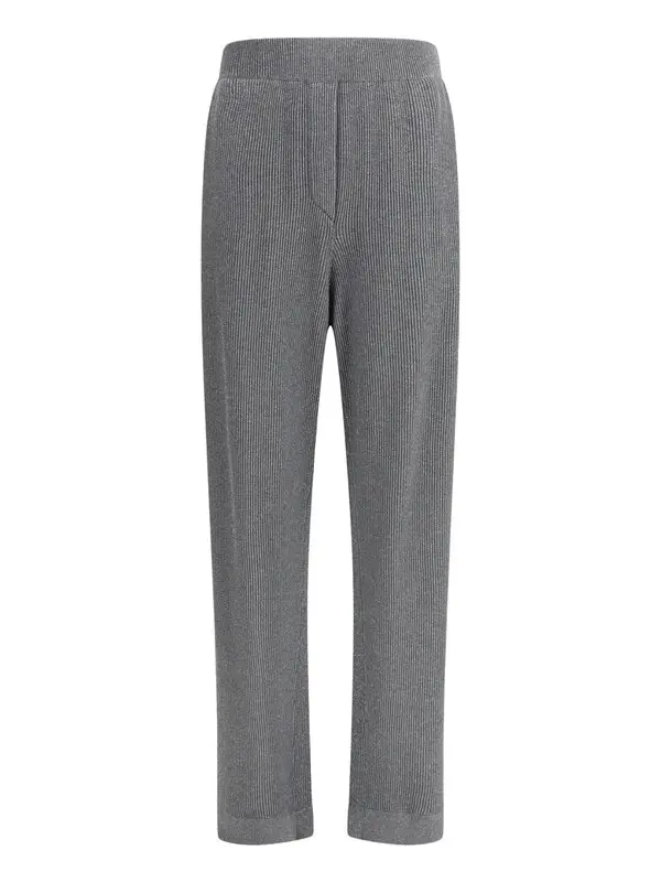 Brunello Cucinelli Elasticated Waist Ribbed Trousers - No