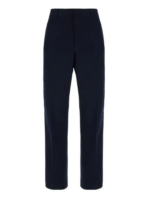 FERRAGAMO Straight Leg Trousers - Black