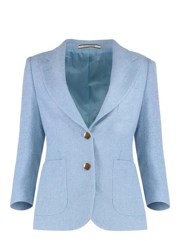 Tagliatore One Button Blazer - Blue