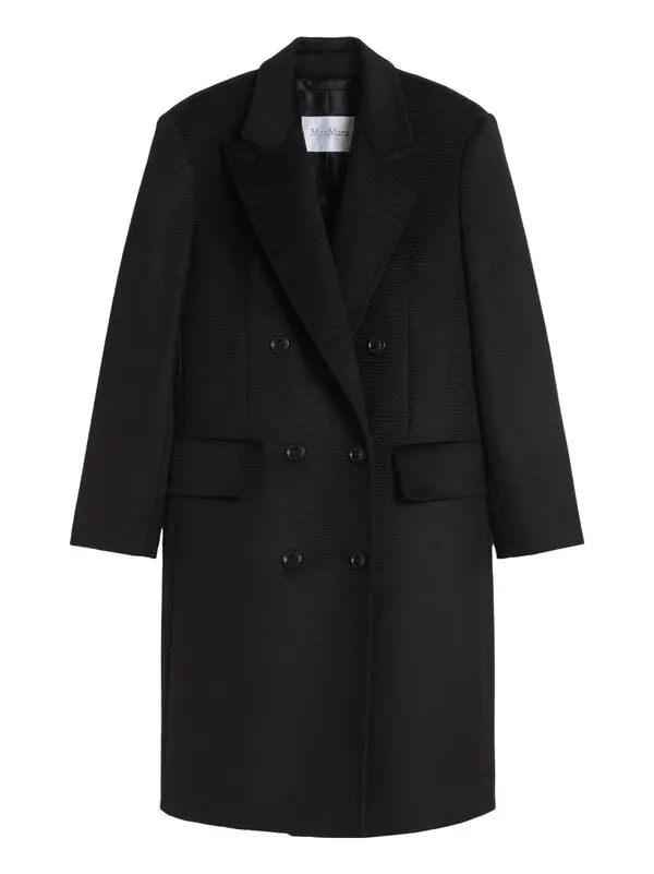Max Mara Cosa Double-breasted Coat - Black