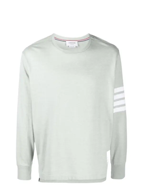 Thom Browne 4-bar Crewneck Sweatshirt - White