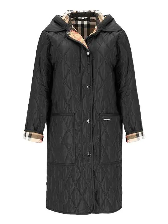 Burberry Quilted Coat - Black