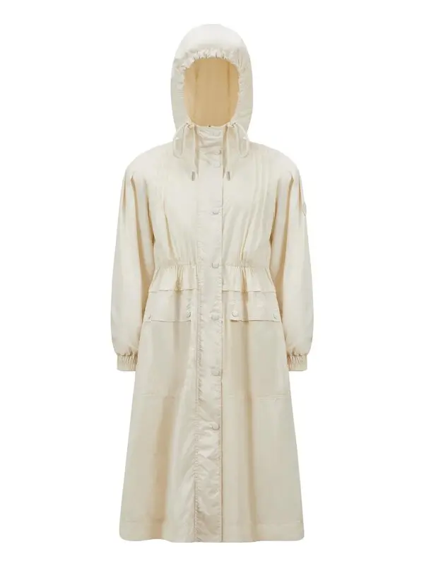Moncler Coupiac Hooded Parka - White Ivory