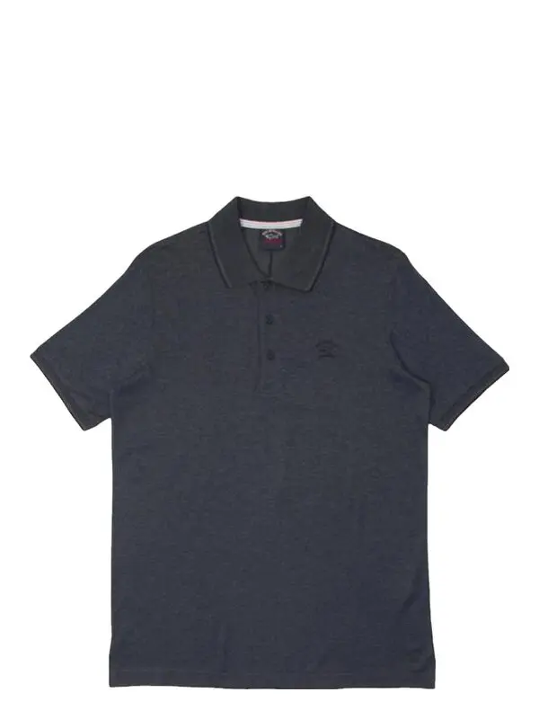 PAUL  SHARK Embroidered-logo Polo Shirt - Black
