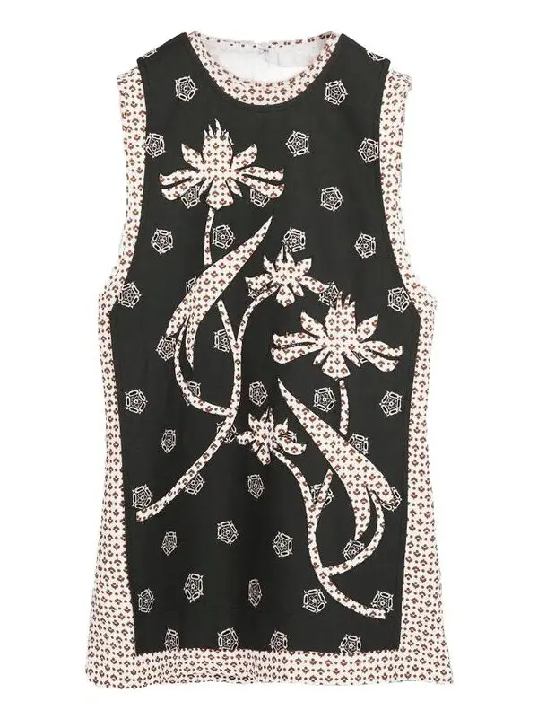 Chloé Sleeveless Round Neck Blouse - Black