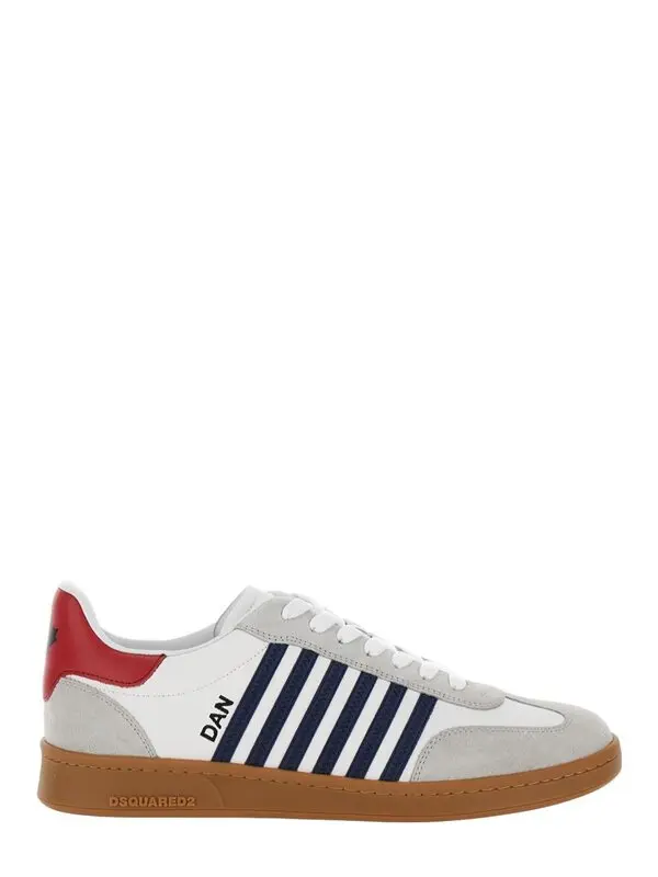 Dsquared2 Round Toe Low Top Sneakers - Multicolor