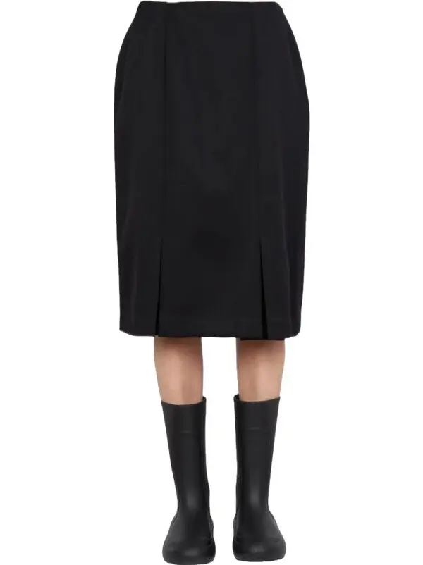 Raf Simons Tailored Cut Skirt - Black