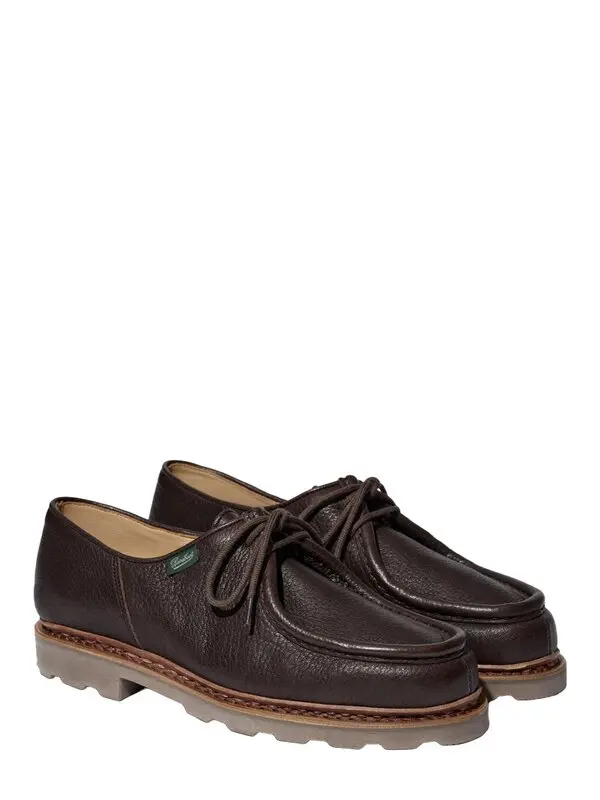 Paraboot Round-toe Loafers With Norwegian Stitching - Black