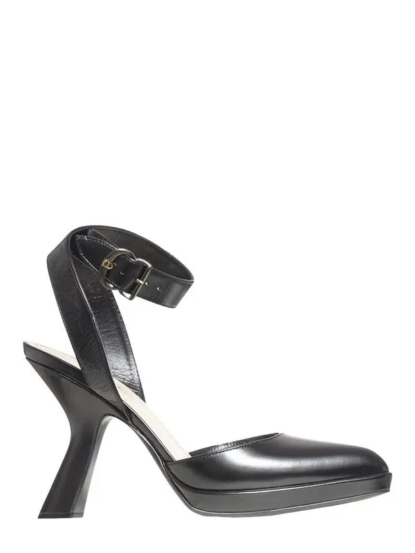Dior Exposed High Heels With Cd Buckle - Black