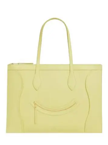 Celine Flat Luggage In Glossy Calfskin - Citrus