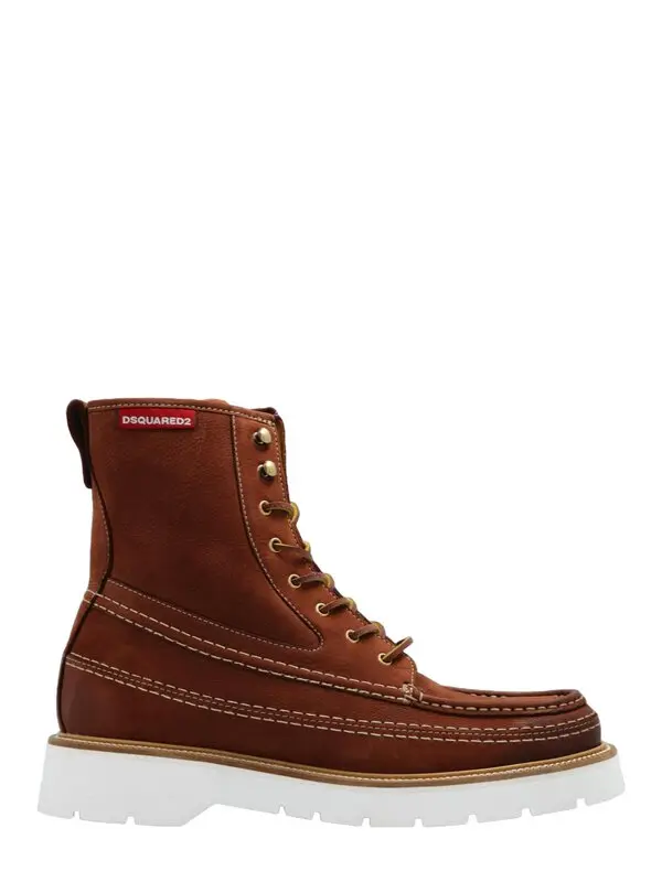 Dsquared2 Explorer Lace-up Ankle Boots - Brown