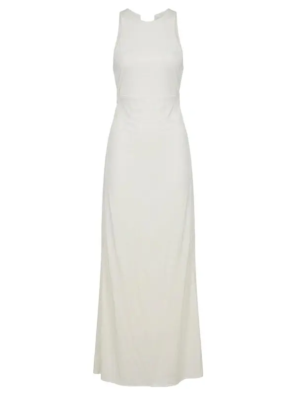 Gucci Crepe Maxi Dress - White