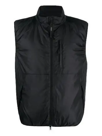 Aspesi Stand Collar Vest - Black