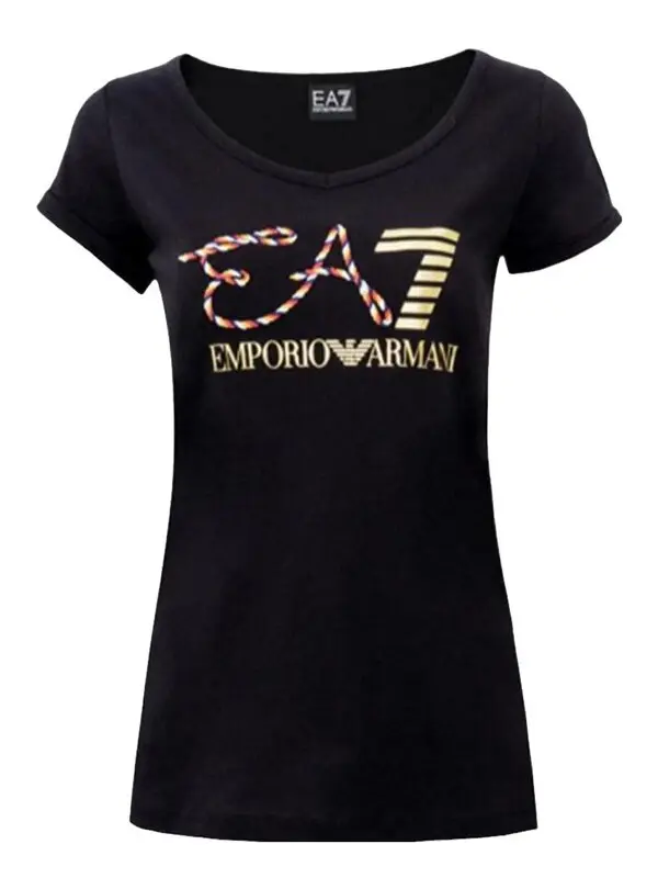 EA7 Logo T-shirt - Black