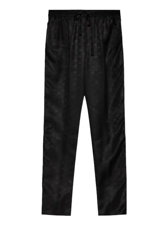 Dolce & Gabbana Monogram Jacquard Trousers - Black